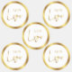 White & Gold Lux Boutique Logo Waterproof Clothing Labels | Zazzle