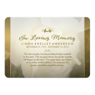 Funeral Wake Invitations | Zazzle