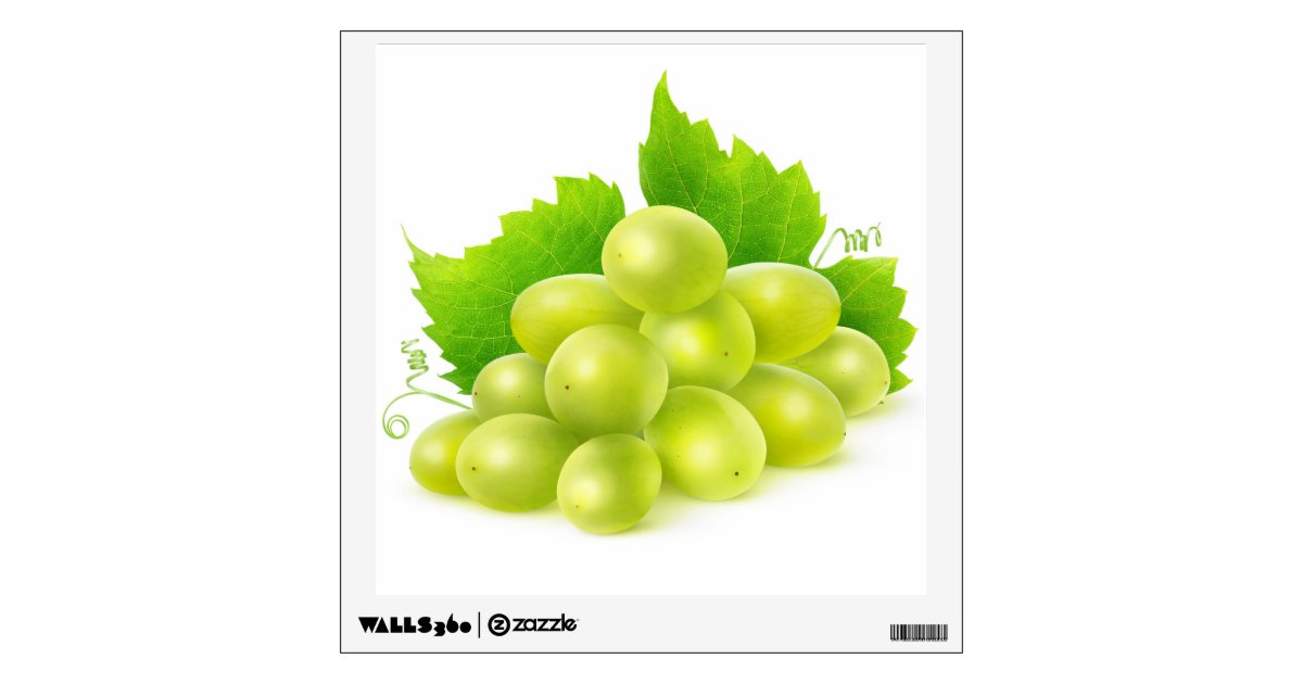 White grapes wall decal | Zazzle