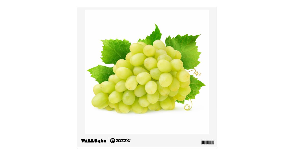 White grapes wall decal | Zazzle