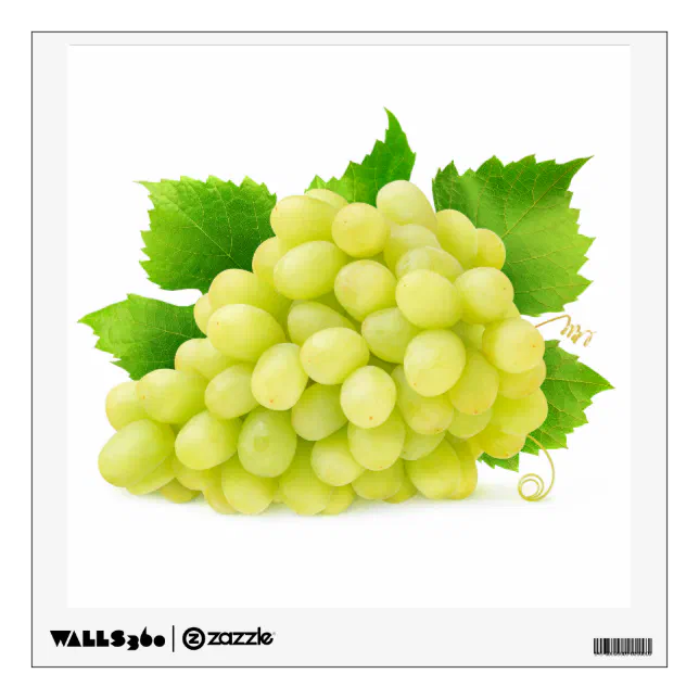 White grapes wall decal | Zazzle