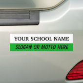 White & Green Template Bumpersticker Bumper Sticker | Zazzle