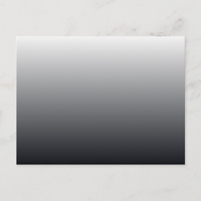 White Grey and Black Fade Gradient Postcard | Zazzle.com