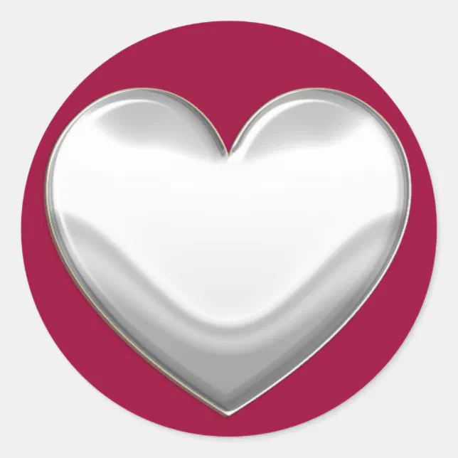 White Heart Stickers | Zazzle