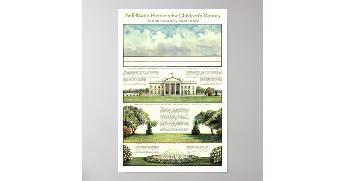 White House Cutout Poster | Zazzle