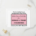 White House Pink Slip for Trump He's Gone Invitation Postcard | Zazzle