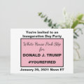 White House Pink Slip Ides of trump Downloadable Invitation | Zazzle