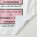 White House Pink Slip Trump Selfie Photo Backdrop | Zazzle