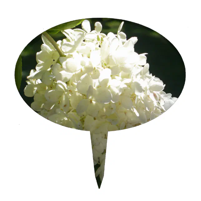 White Hydrangea Flower Cluster Cake Topper | Zazzle