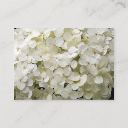 White Hydrangea Wedding RSVP Response Card | Zazzle