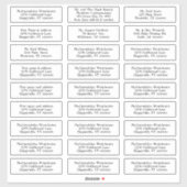 White Individual Mailing Address Labels | Zazzle