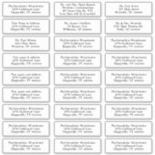 White Individual Mailing Address Labels | Zazzle