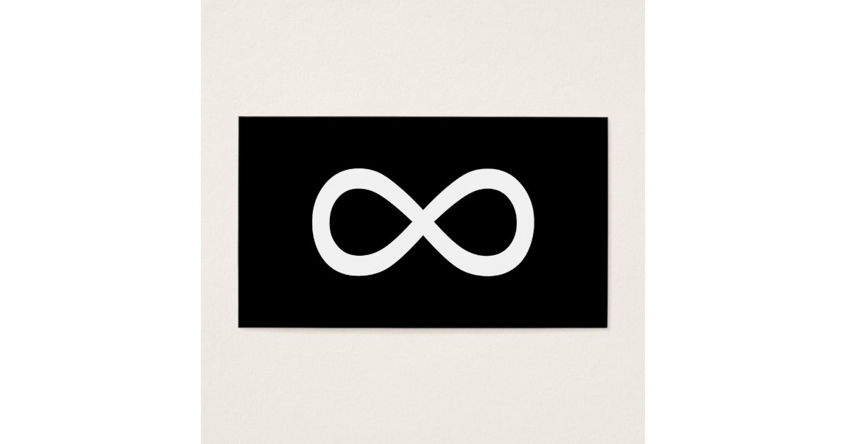 White Infinity Symbol Business Card | Zazzle.com