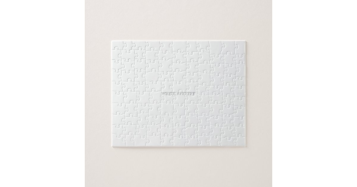 white jigsaw puzzle | Zazzle