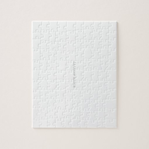 white jigsaw puzzle | Zazzle