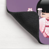 White Kimono Kokeshi Doll - Japanese Geisha Girl Mouse Pad | Zazzle