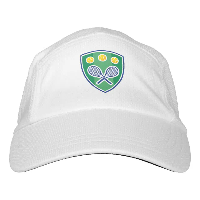 White knit tennis hats for pro players and coach | Zazzle