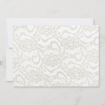 White Lace Post Wedding Brunch Invitation | Zazzle