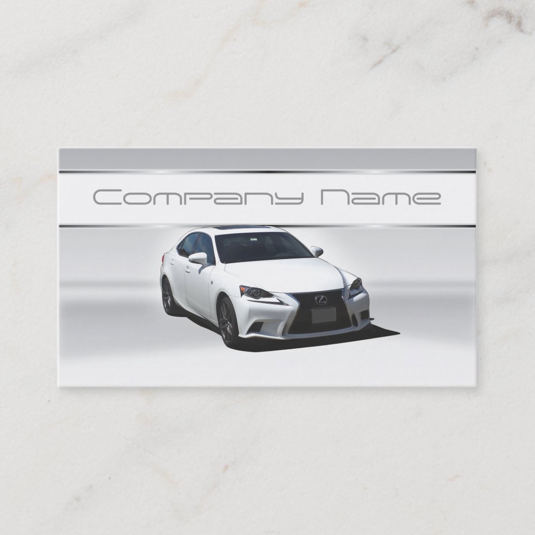 White Lexus Business Cards | Zazzle