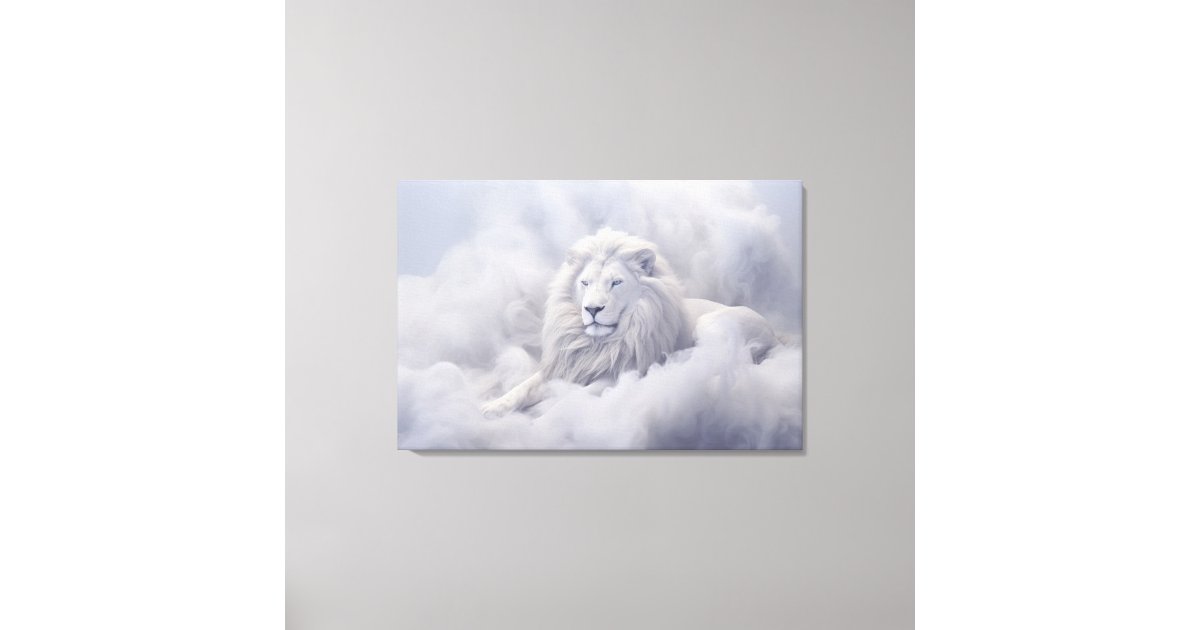 White Lion of Judah Canvas Print | Zazzle