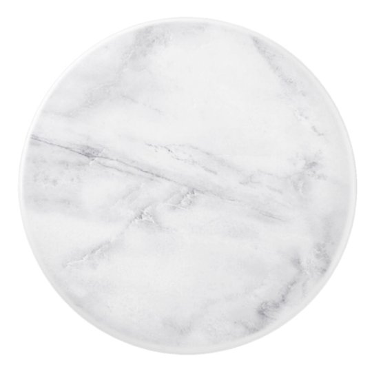 White Marble Cabinet Pull | Zazzle.com