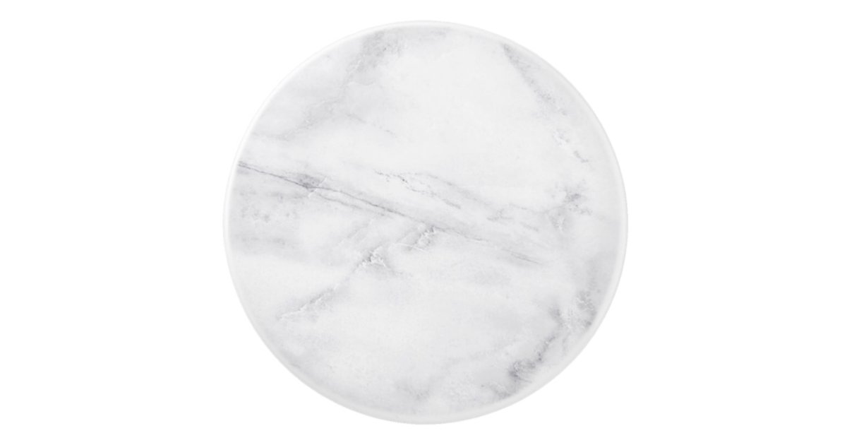 White Marble Cabinet Pull | Zazzle