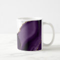 White Marble Gilded Purple Agate Coffee Mug | Zazzle