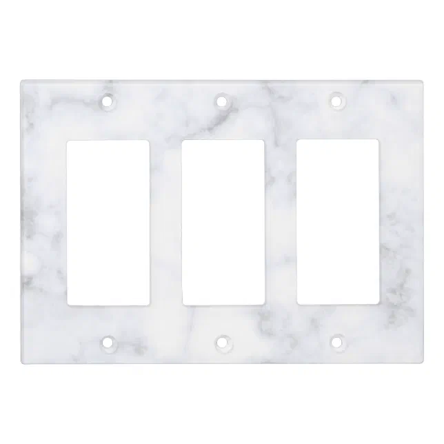White Marble Light Switch Cover | Zazzle