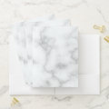 White Marble Look Pocket Folder | Zazzle