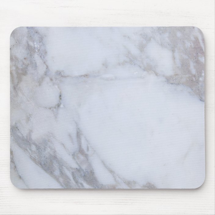 White Marble Mouse Pad | Zazzle.com