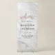 White Marble & Rose Gold Elegant Wedding Welcome Retractable Banner ...
