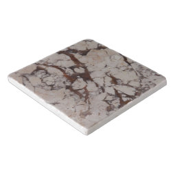 White Marble Stone Pattern Trivet | Zazzle