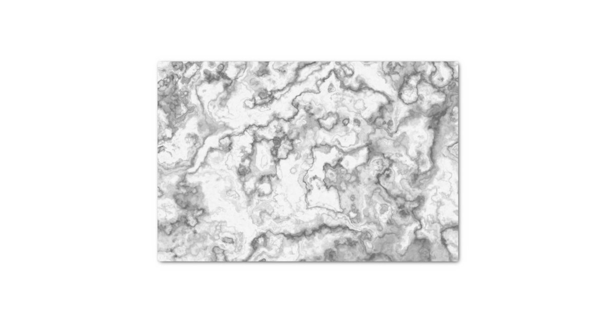 White Marble Tissue Paper | Zazzle
