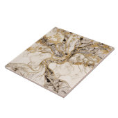 White Marble Tree of Life Abstract Ceramic Tile | Zazzle