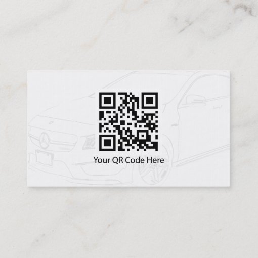 White Mercedes Benz Business Cards | Zazzle