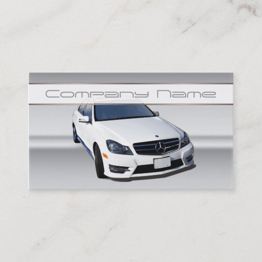 White Mercedes Benz Business Cards | Zazzle.com