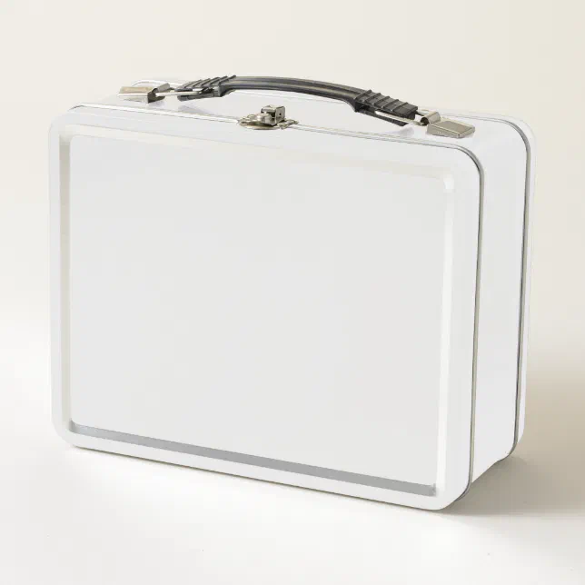 White Metal Lunch Box | Zazzle