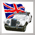 1950's Racing Car Vintage Poster | Zazzle.com