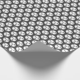 White mitsudomoe pattern traditional japanese wrapping paper | Zazzle
