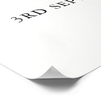 White Modern Minimal Wedding Welcome Sign Poster | Zazzle