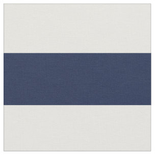 Modern Navy and White Stripes Fabric | Zazzle