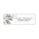 White Neutral Flowers Watercolor Greenery Label | Zazzle