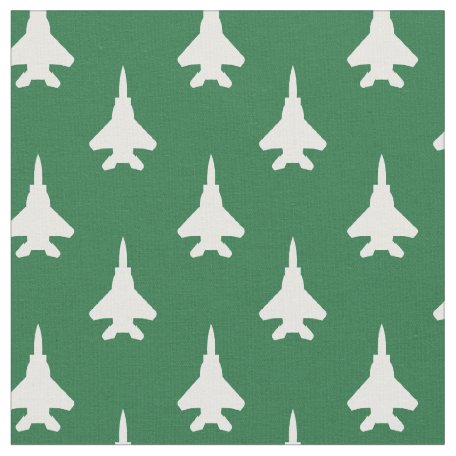 Gray on Black F-15E Fighter Jet Pattern Fabric | Zazzle
