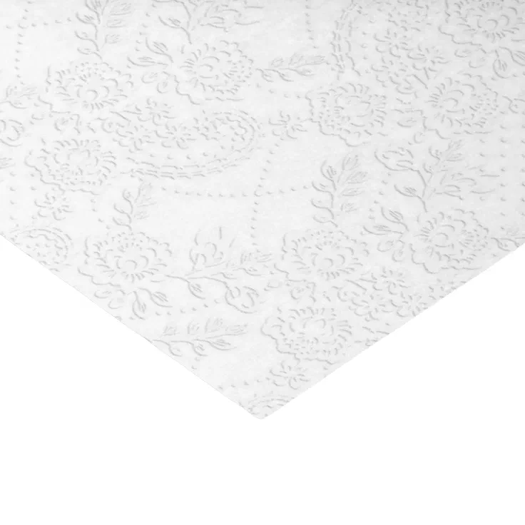 White on White Lace Embossed Look Tissue Paper | Zazzle