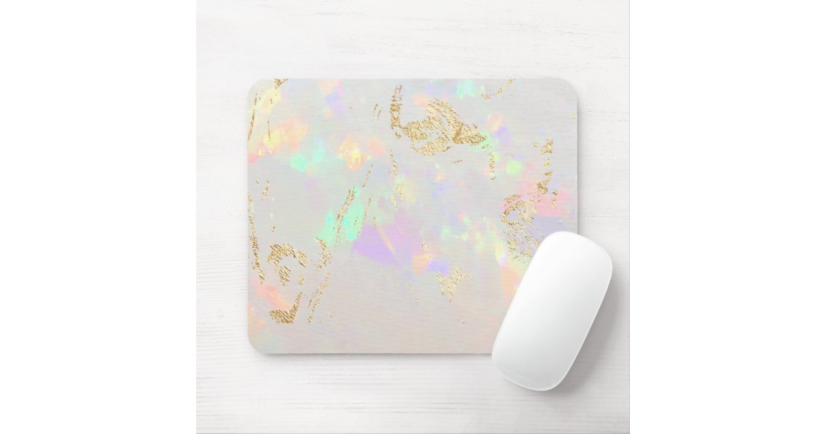 white opal mouse pad | Zazzle