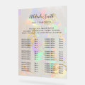 white opal price list acrylic sign | Zazzle