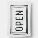 WHITE OPEN SIGN FLAG | Zazzle