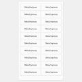 White Pearl Waterproof Name Stickers Custom Label | Zazzle
