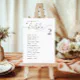 White Pearls Wedding Seating Chart Card | Zazzle