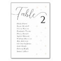 White Pearls Wedding Seating Chart Card | Zazzle
